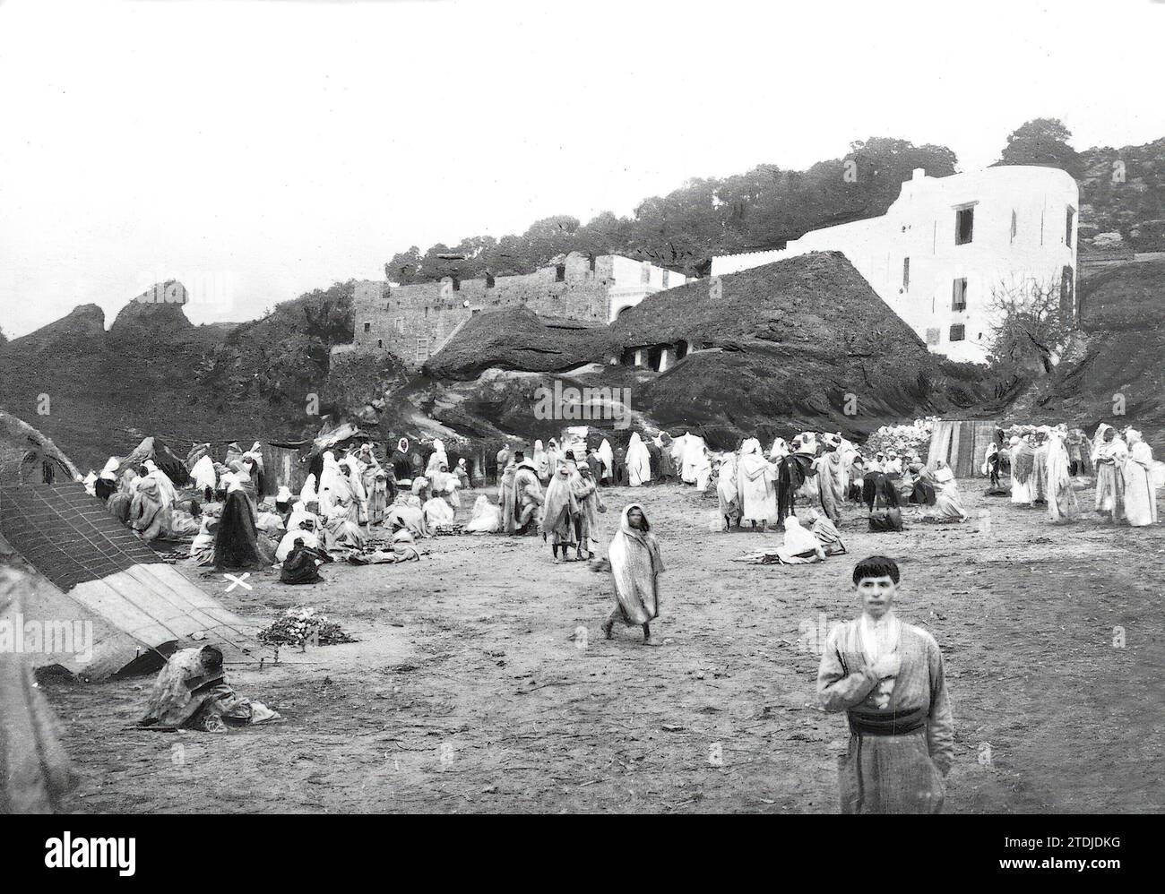01/02/1907. El Raisuli à Zinat Curiosa photo du camp du rebelle ...