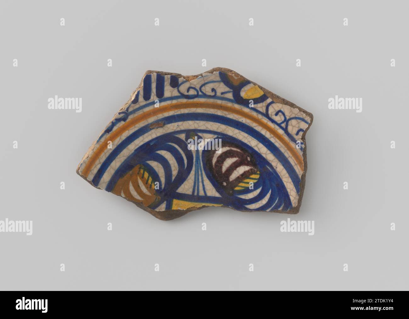 Extrait d'un plat, anonyme, 1600 - 1625 fragment d'un plat : éclat ...