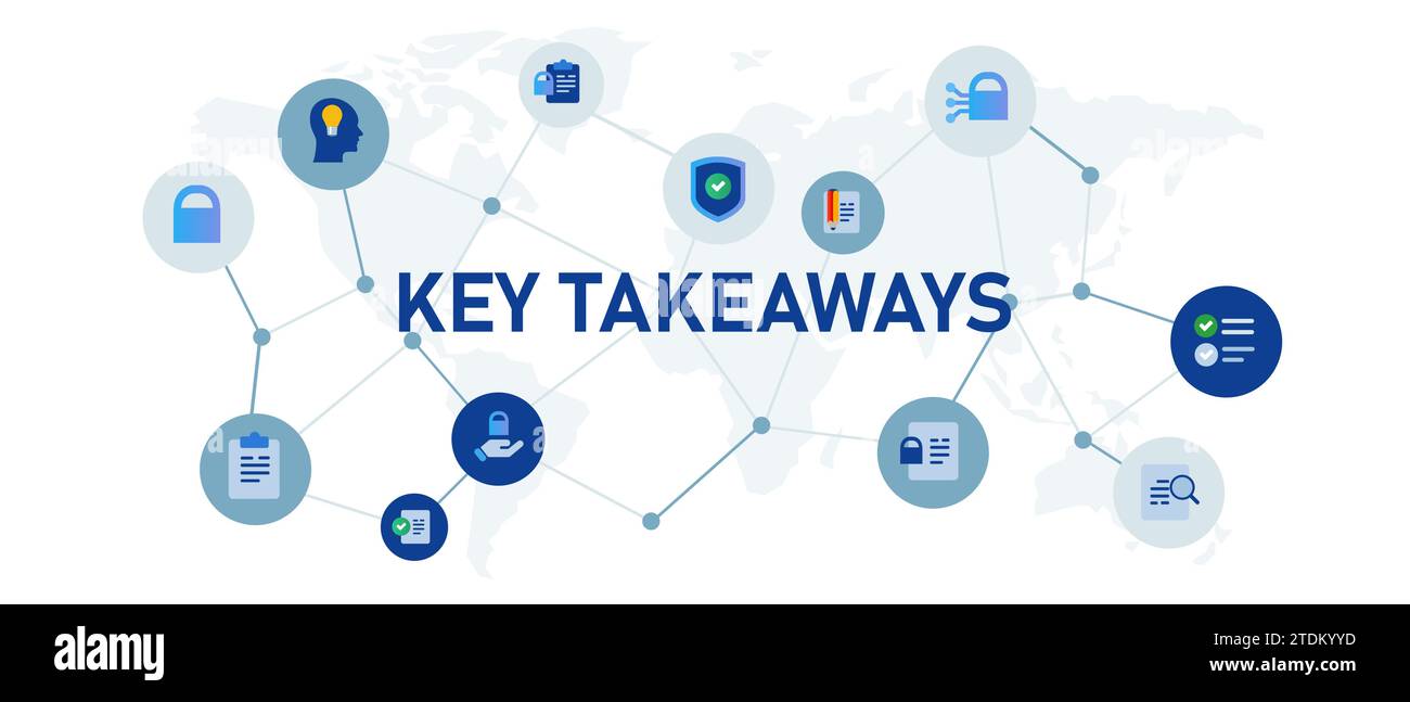 Principaux points à retenir résumé conclusion concept bannière en-tête ...