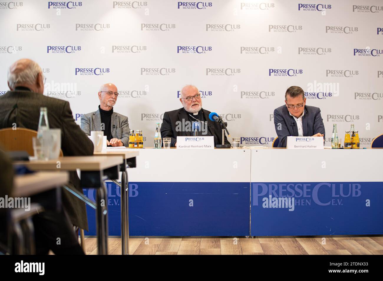 Munich, Allemagne. 19 décembre 2023. Kardinal Reinhard Marx, Peter Schmalz, Bernhard Kellner am ...