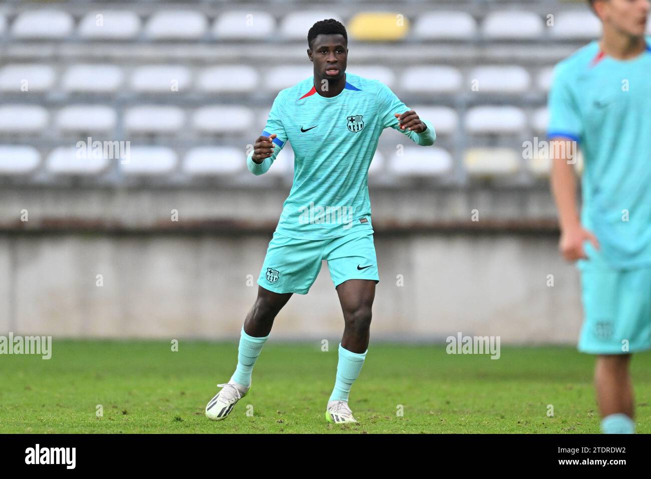 Landry Farre (12 ans) de Barcelone lors du match de la Ligue de la ...