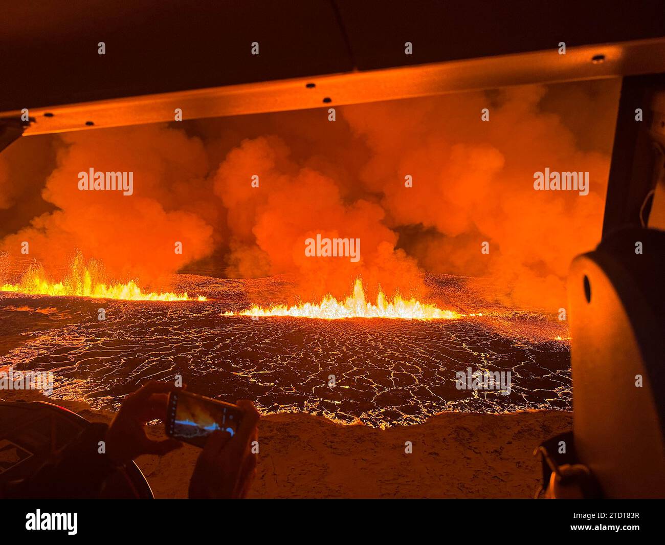 Grindavik, Islande occidentale, Islande. 19 décembre 2023. Le magma ...