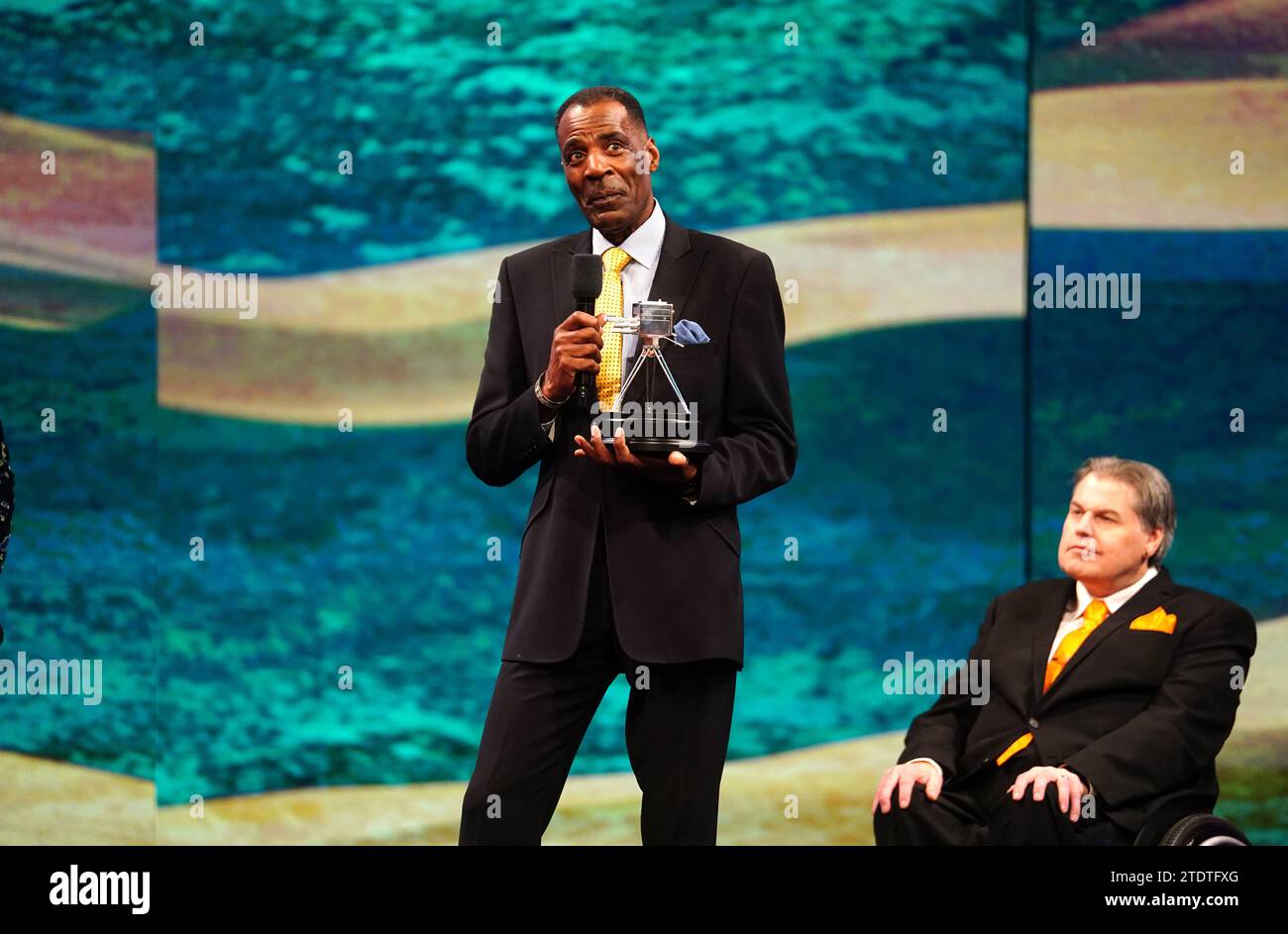 Desmond Smith, lauréat du BBC Sports Personality Unsung Hero, lors de l ...