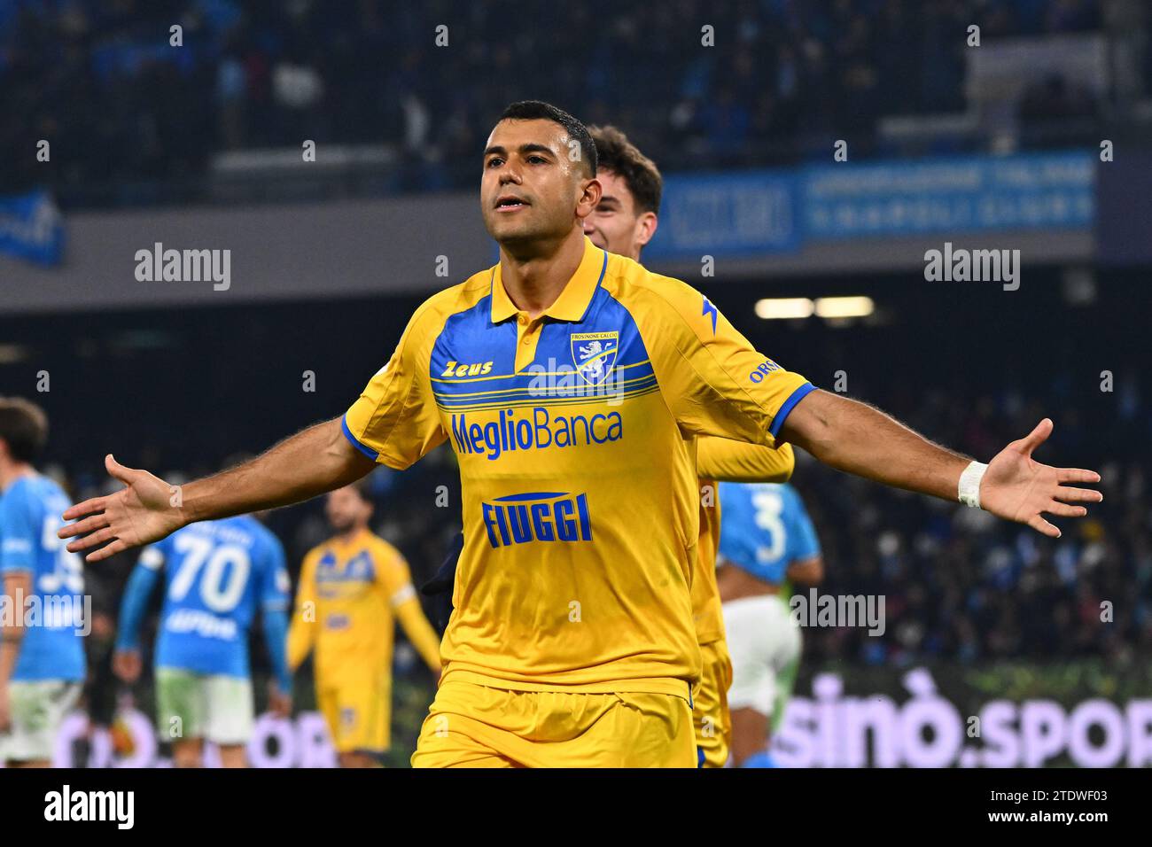 Naples, Italie. 19 décembre 2023. Walid Cheddira de Frosinone Calcio ...