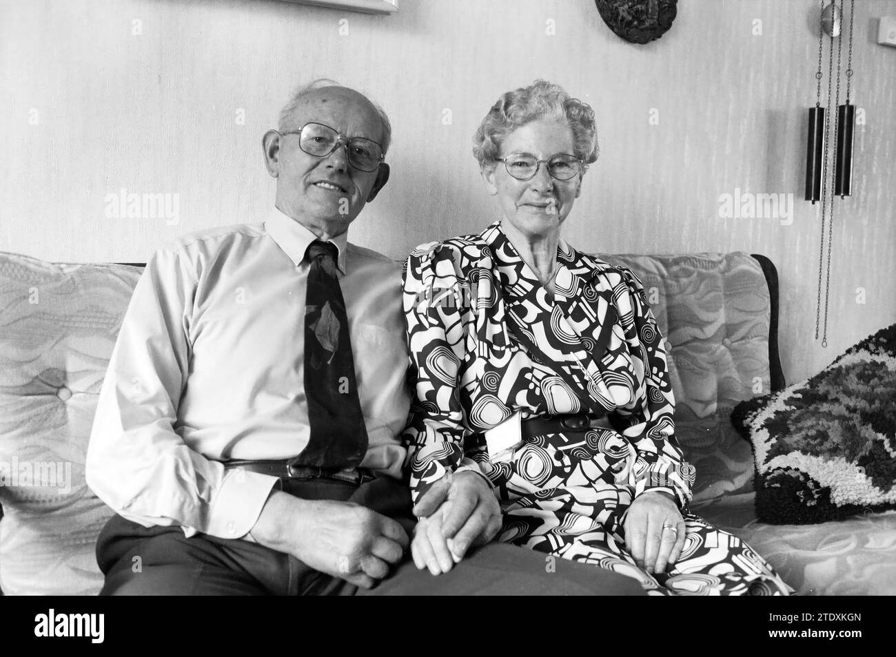 M. et Mme Van den Berg, Vogelenzang, mariés depuis 50 ans, Vogelenzang ...