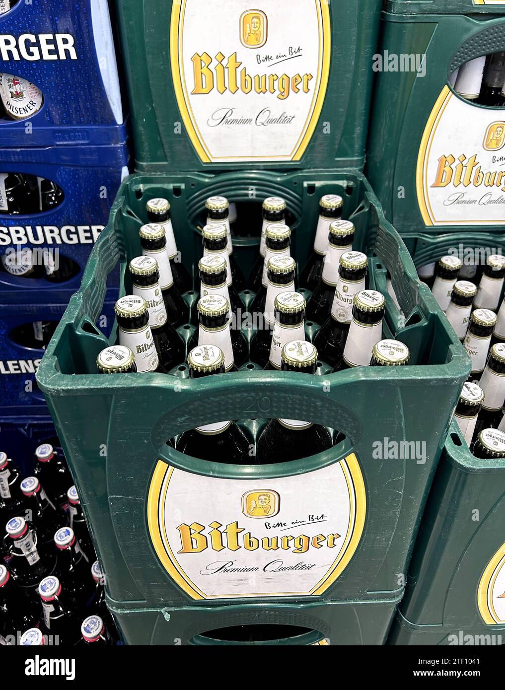 Bayern, Deutschland 20. Décembre 2023 : hier der Blick im Supermarkt ...