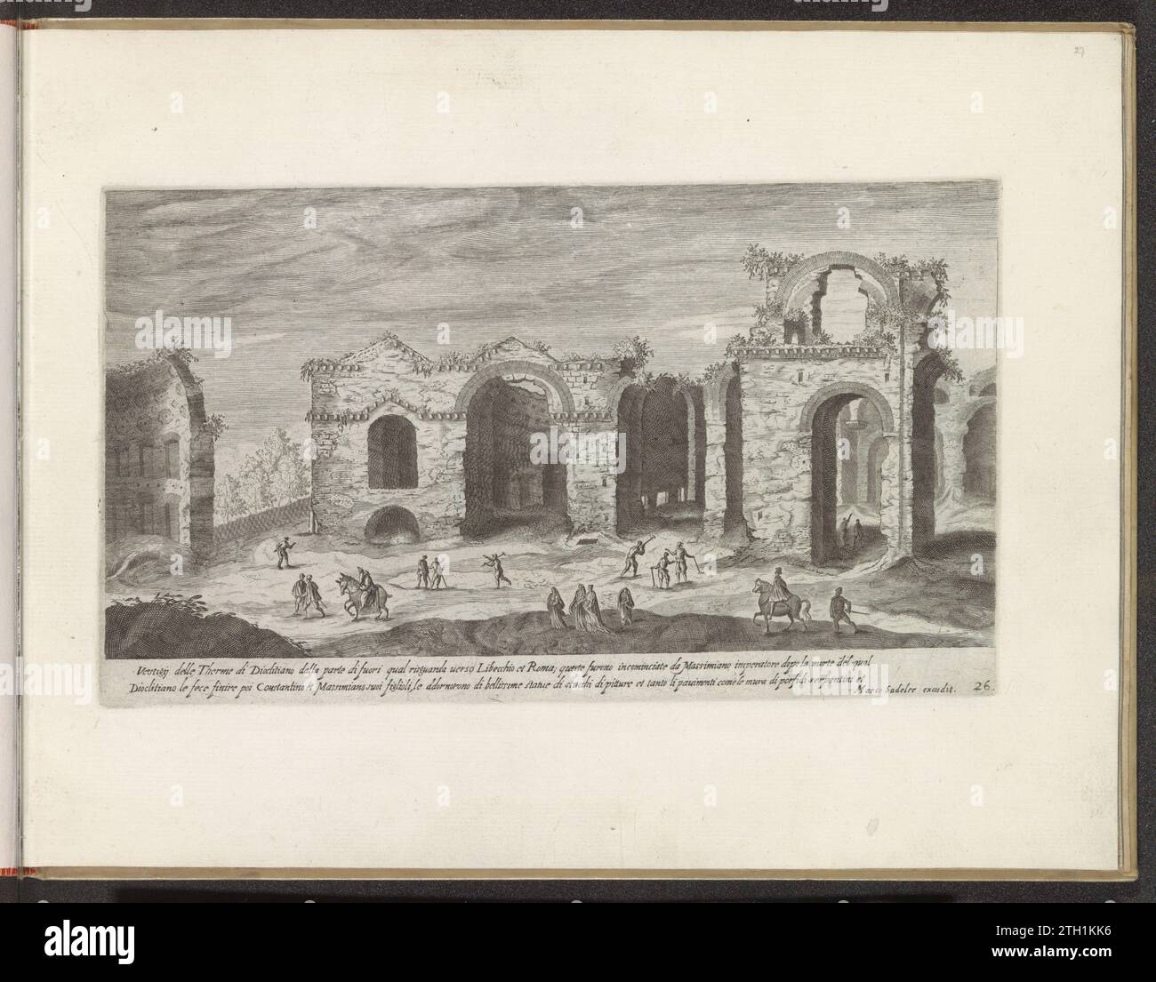 Thermen van Diocletian, 1624 - 1650 ruines des Thermen de Diocletian, à ...