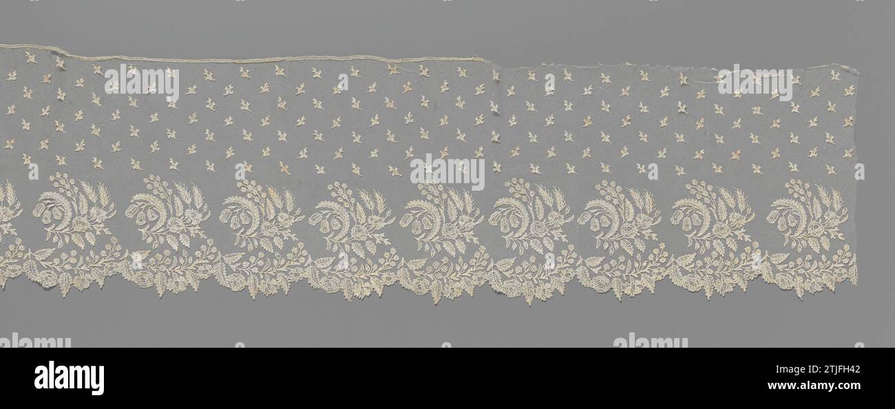 Bande côté application avec motif d'étalement et branches de fleurs ...