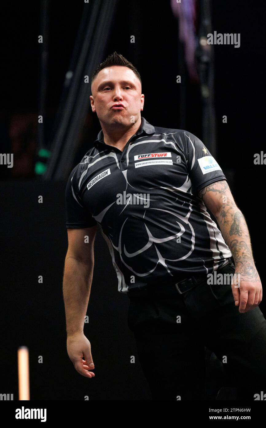 Dartspieler Gerwyn Prix / The Iceman BEI der World Darts Gala 2023 in ...