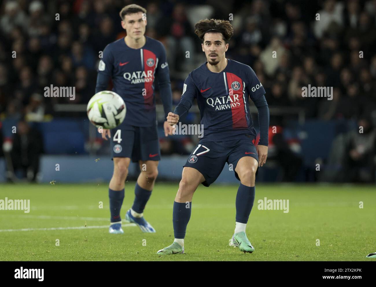 Vitinha du PSG lors du match de championnat de France de Ligue 1 entre le Paris Saint-Germain et ...