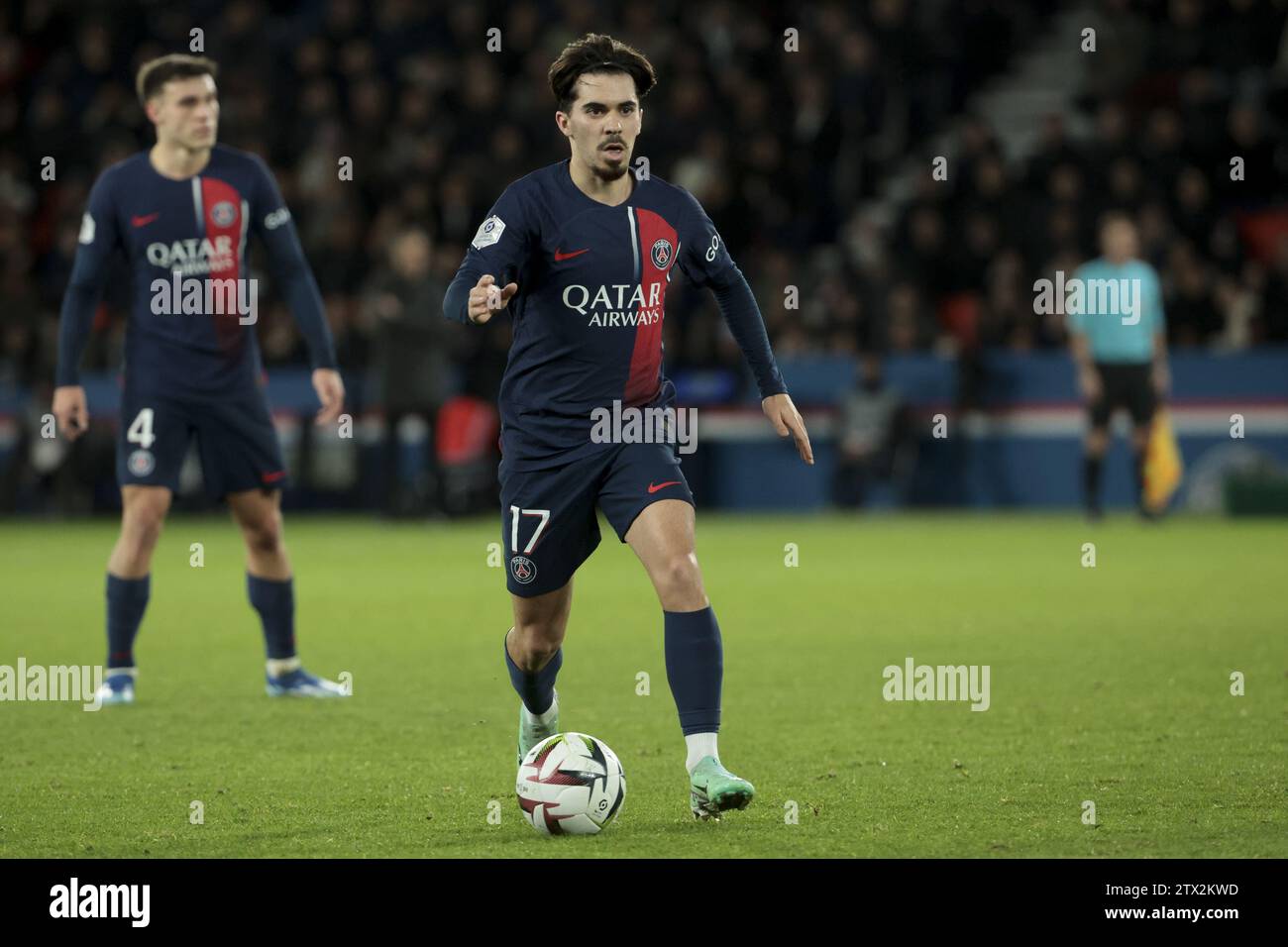 Vitinha du PSG lors du match de championnat de France de Ligue 1 entre le Paris Saint-Germain et ...