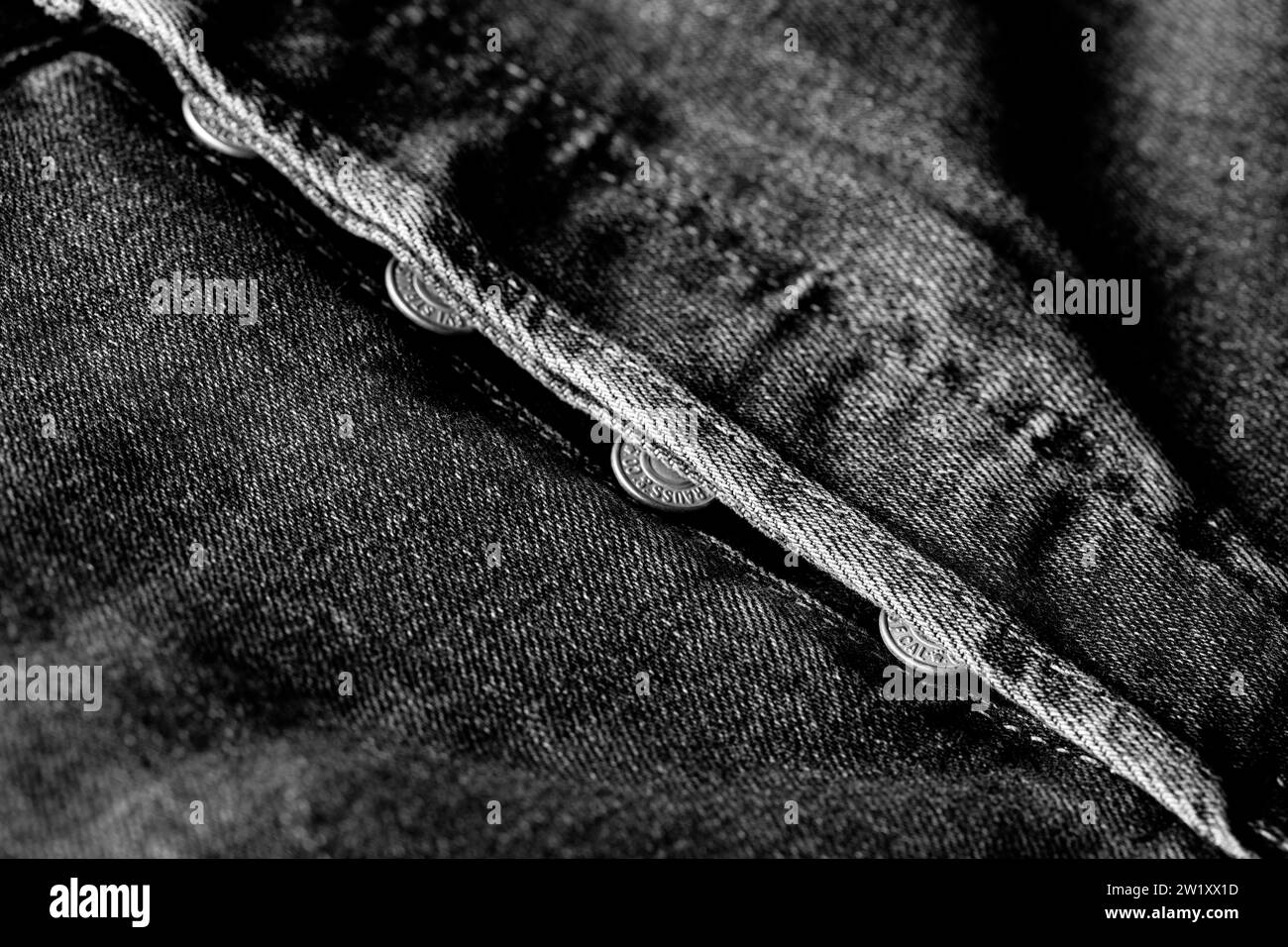 Levi's jeans label Banque d'images noir et blanc - Alamy