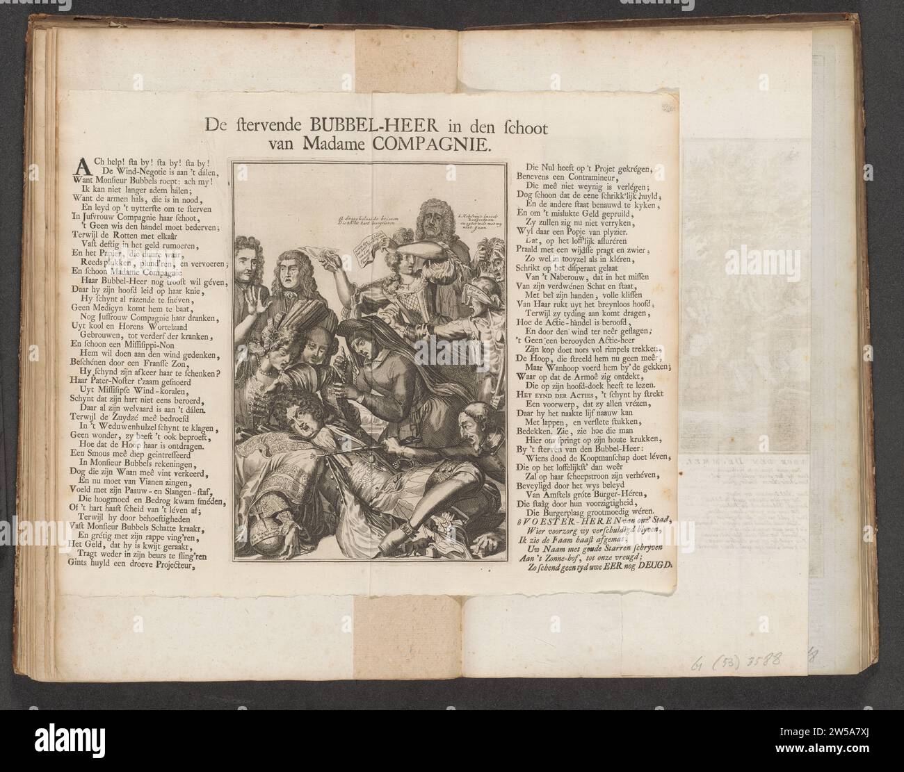 La bulle mourante lord John Law, 1720, 1720 le marchand de vent mourant ...