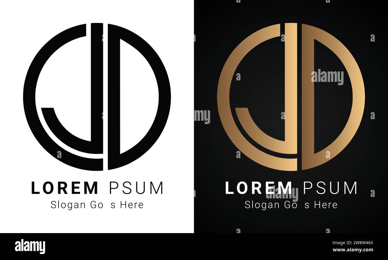 Lettre d calligraphie design monogram Banque de photographies et d ...