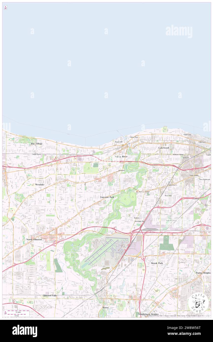 City of Rocky River, Cuyahoga County, City of Rocky River, Ohio, N 41 ...