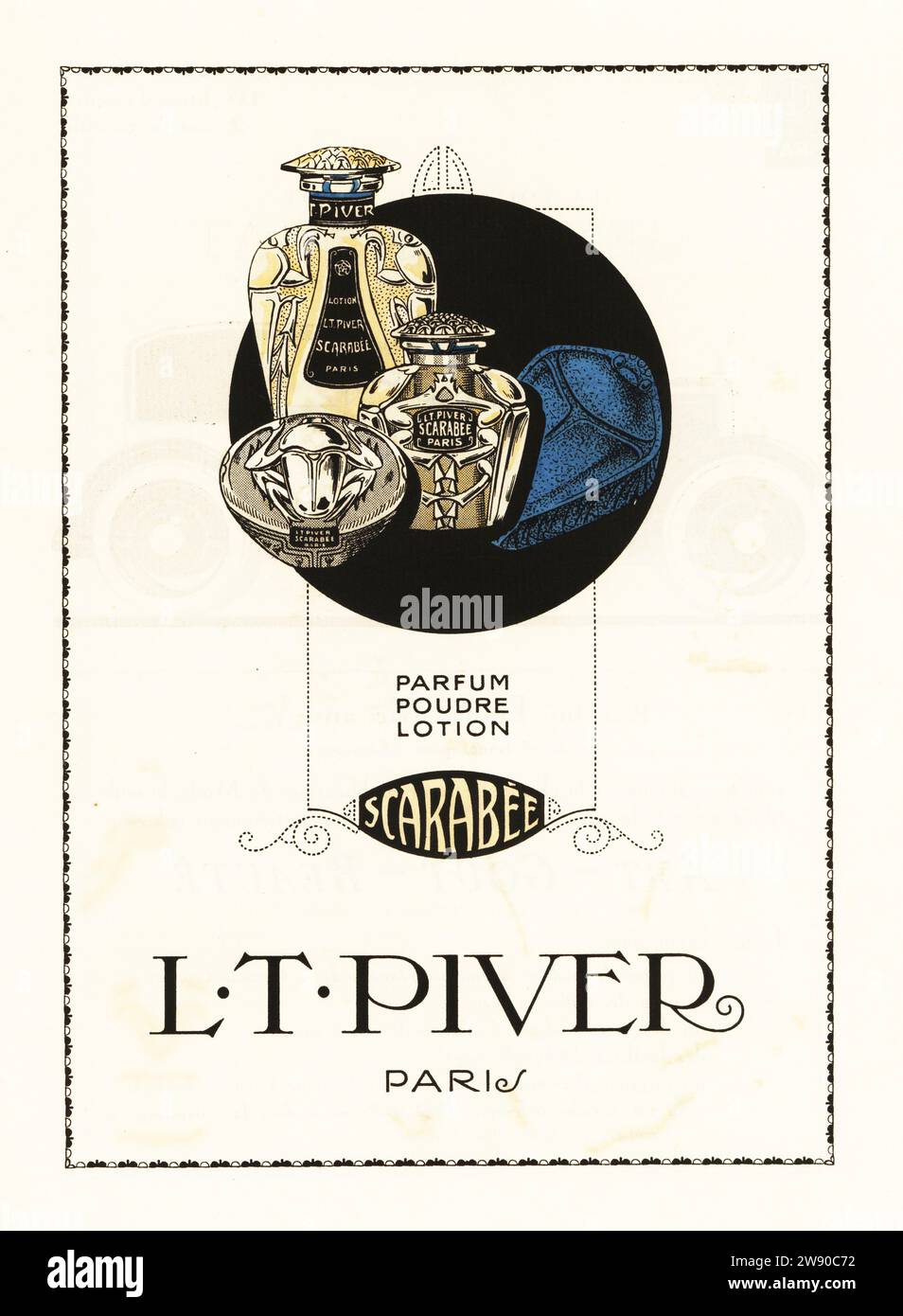 Publicité dans un magazine pour la marque de parfum parisienne L. T ...