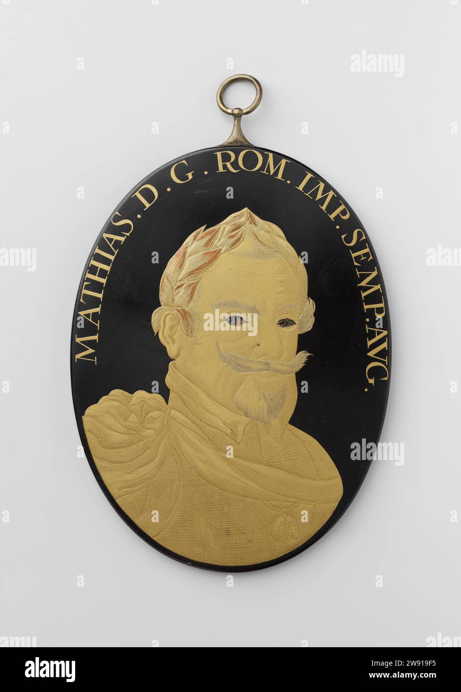 Portrait de l'empereur Mathias, anonyme, 1775 - 1800 plaquette ovale ...