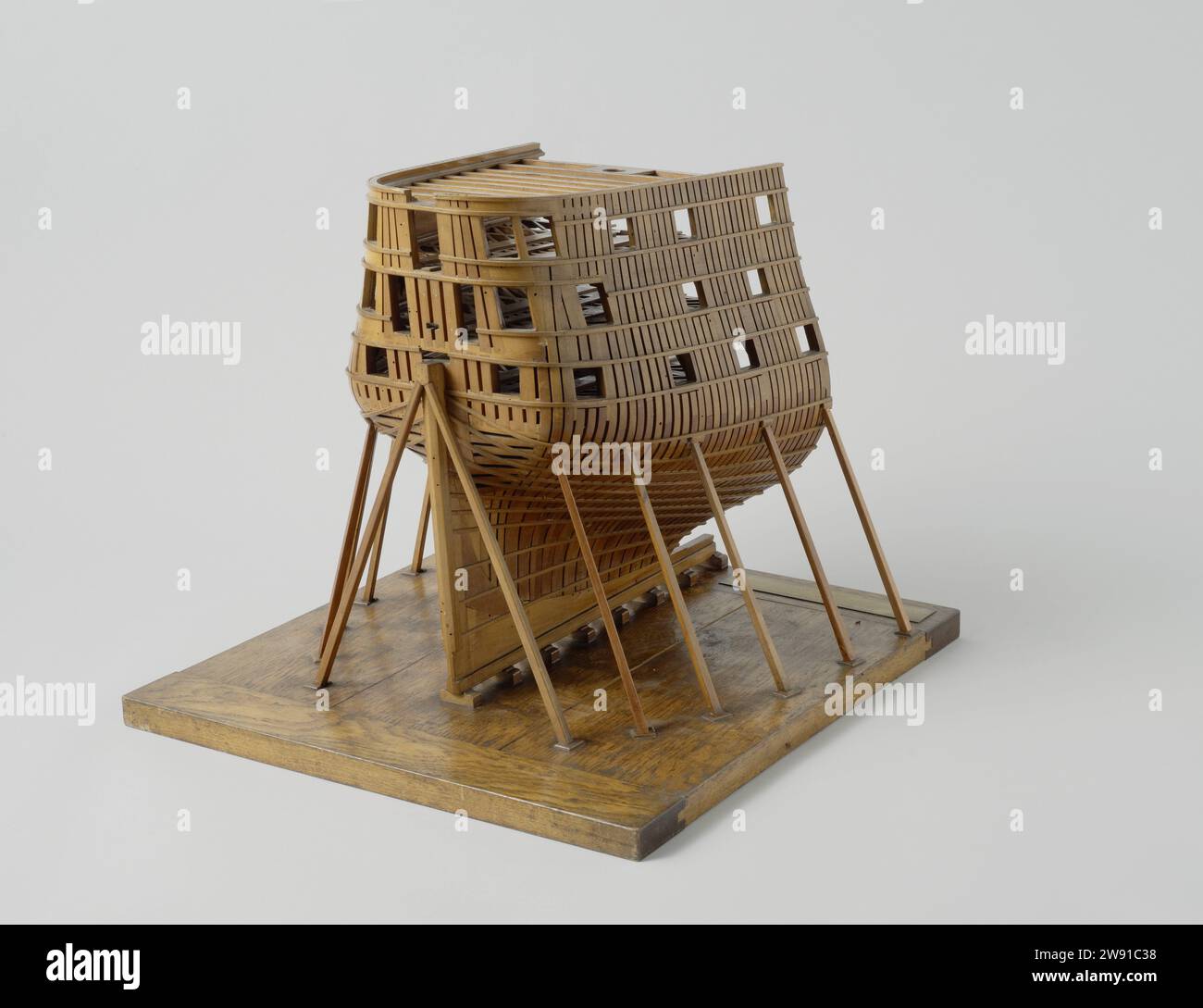 Modèle de la poupe d'un navire de ligne de 84 canons, Rijkswerf ...