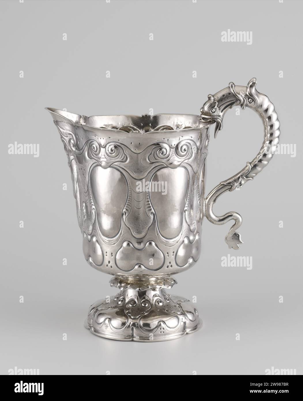 Bassin et aiguière, Andries Grill, carafe à verser 1649 argent. La ...
