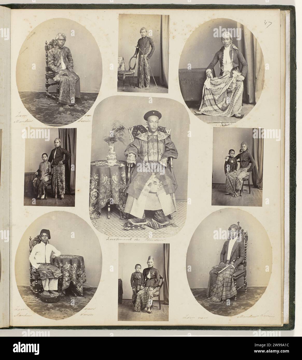 Dignitaires javanais, Woodbury & page, 1863 - 1866 Photography Album ...