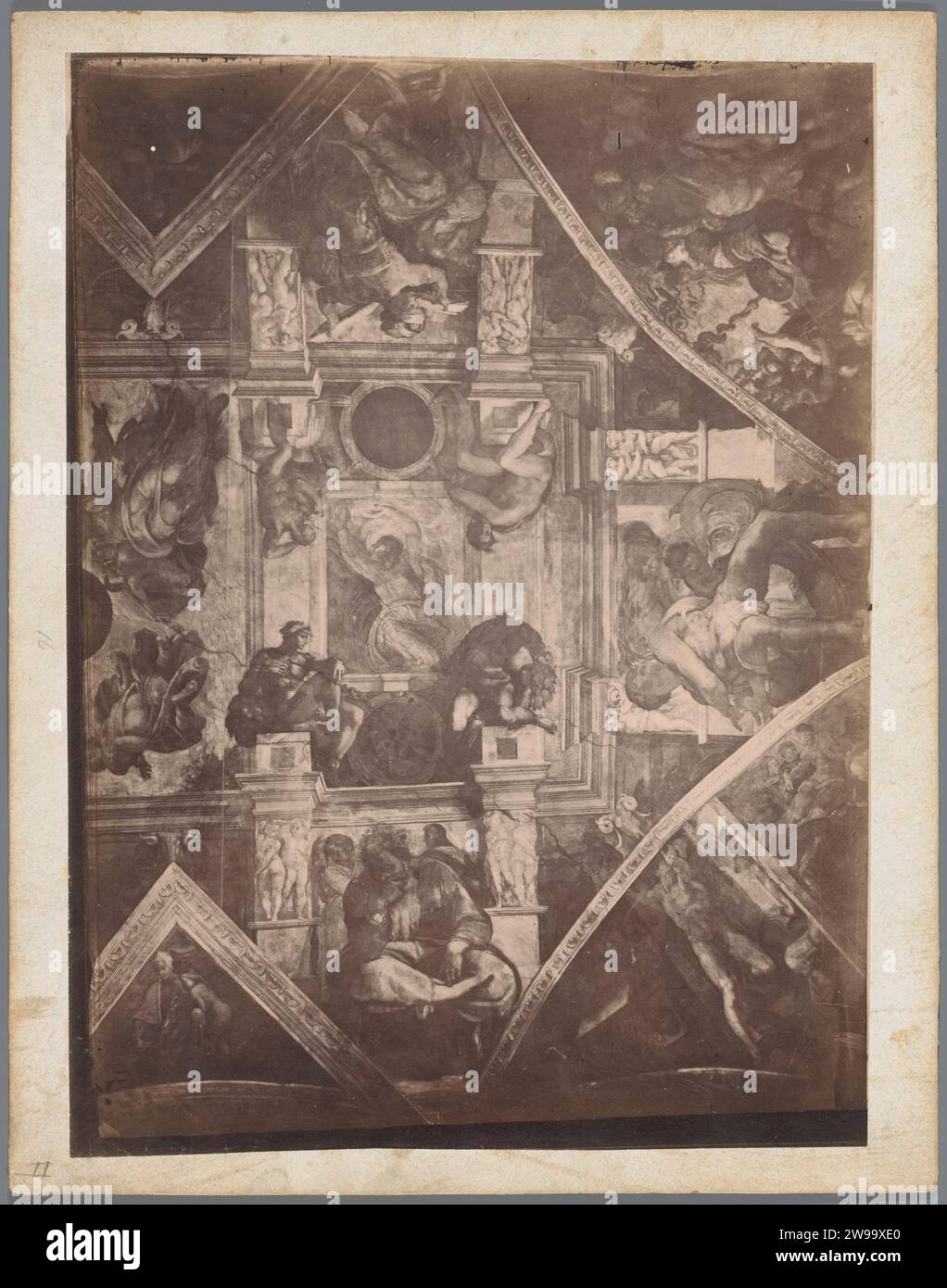 Production photographique des fresques sur le plafond de la Chapelle ...