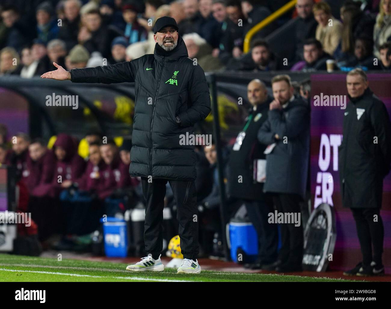 L'entraîneur de Liverpool Jurgen Klopp sur la ligne de touche lors du ...