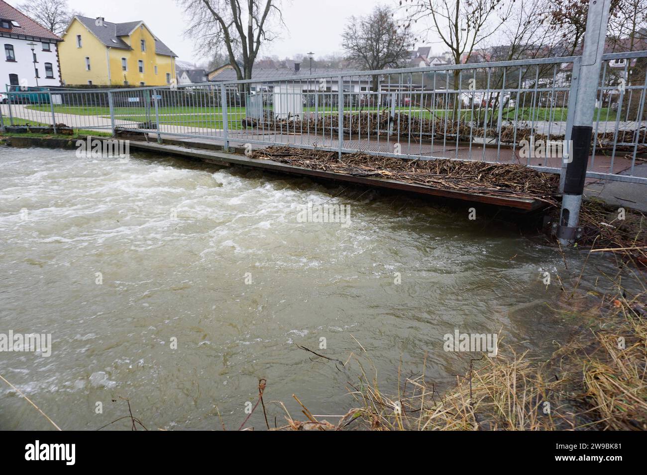 Frankenberg - Eder, Deutschland 25. Décembre 2023 : Brücke über die ...