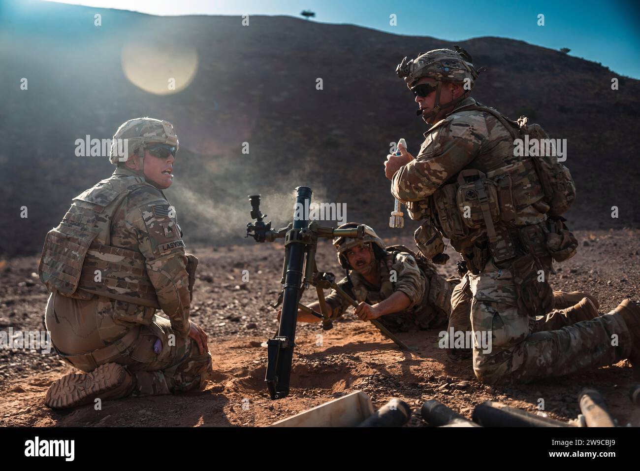 Des soldats de l'armée américaine de diverses compagnies affectées à la ...