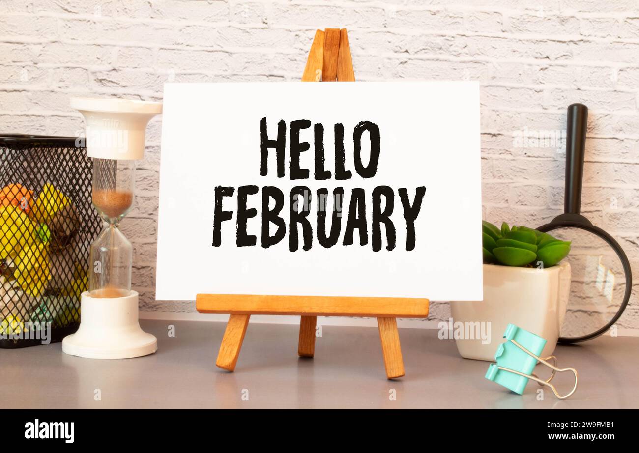 Bonjour février Banque de photographies et d’images à haute résolution ...