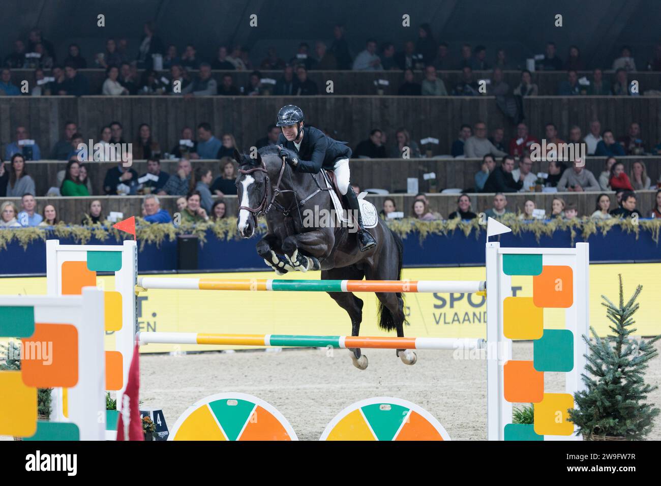 Gilles Thomas de Belgique avec Feromas van Beek Z lors de la ...