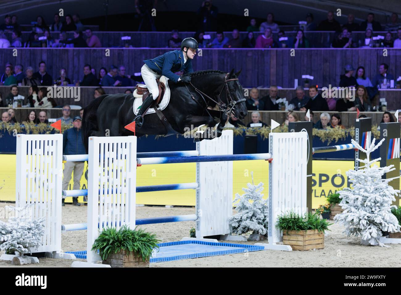 Oleksandr Prodan d'Ukraine avec Moneymaker van't Meulenhof lors de la ...