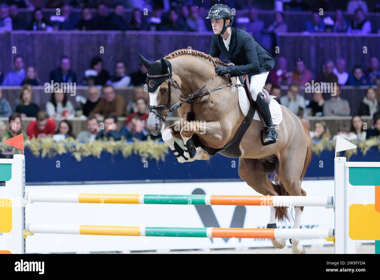 Gilles Thomas de Belgique avec Ermitage Kalone lors de la compétition ...