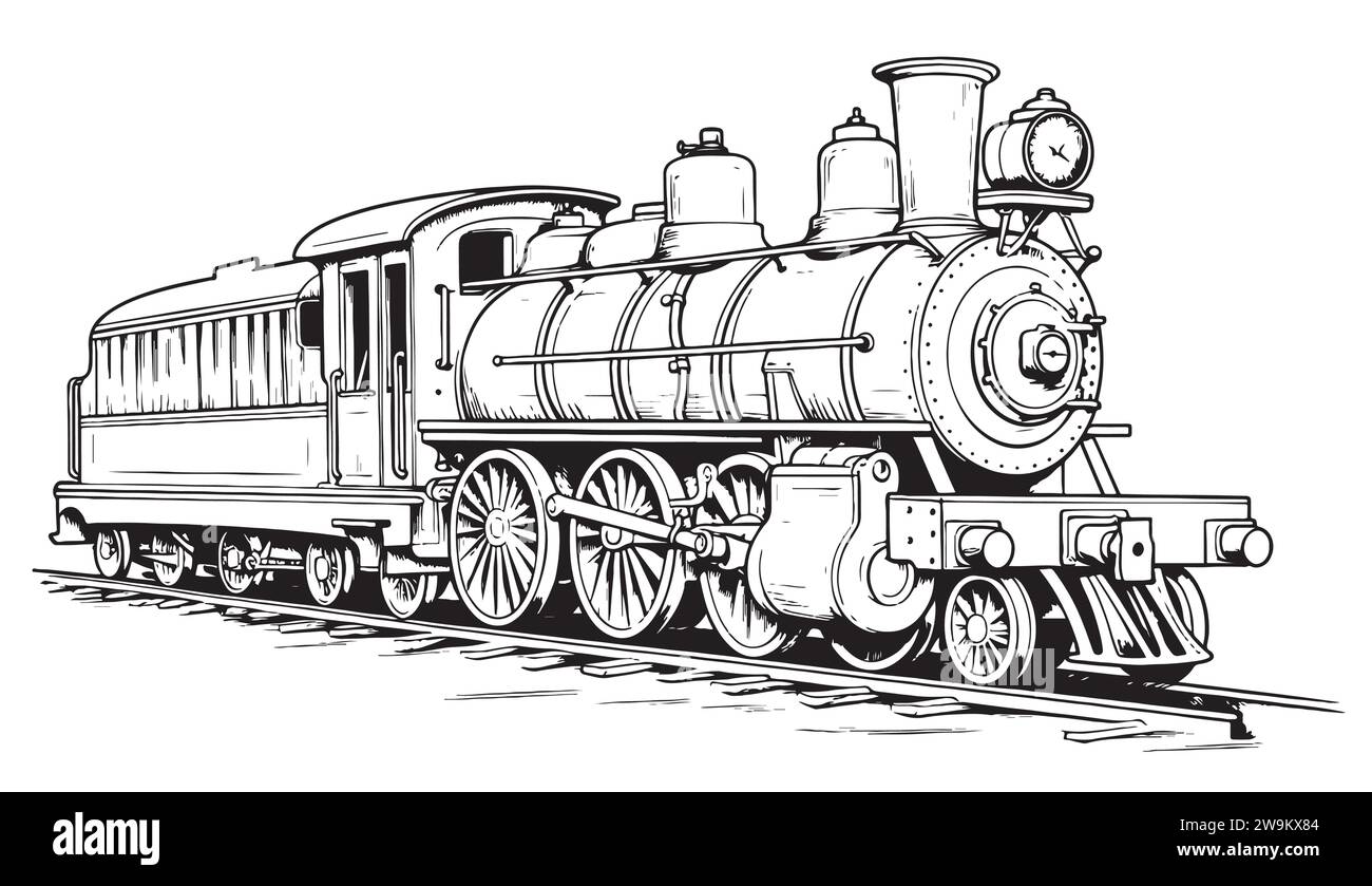 Illustration express train cartoon Banque de photographies et d’images ...