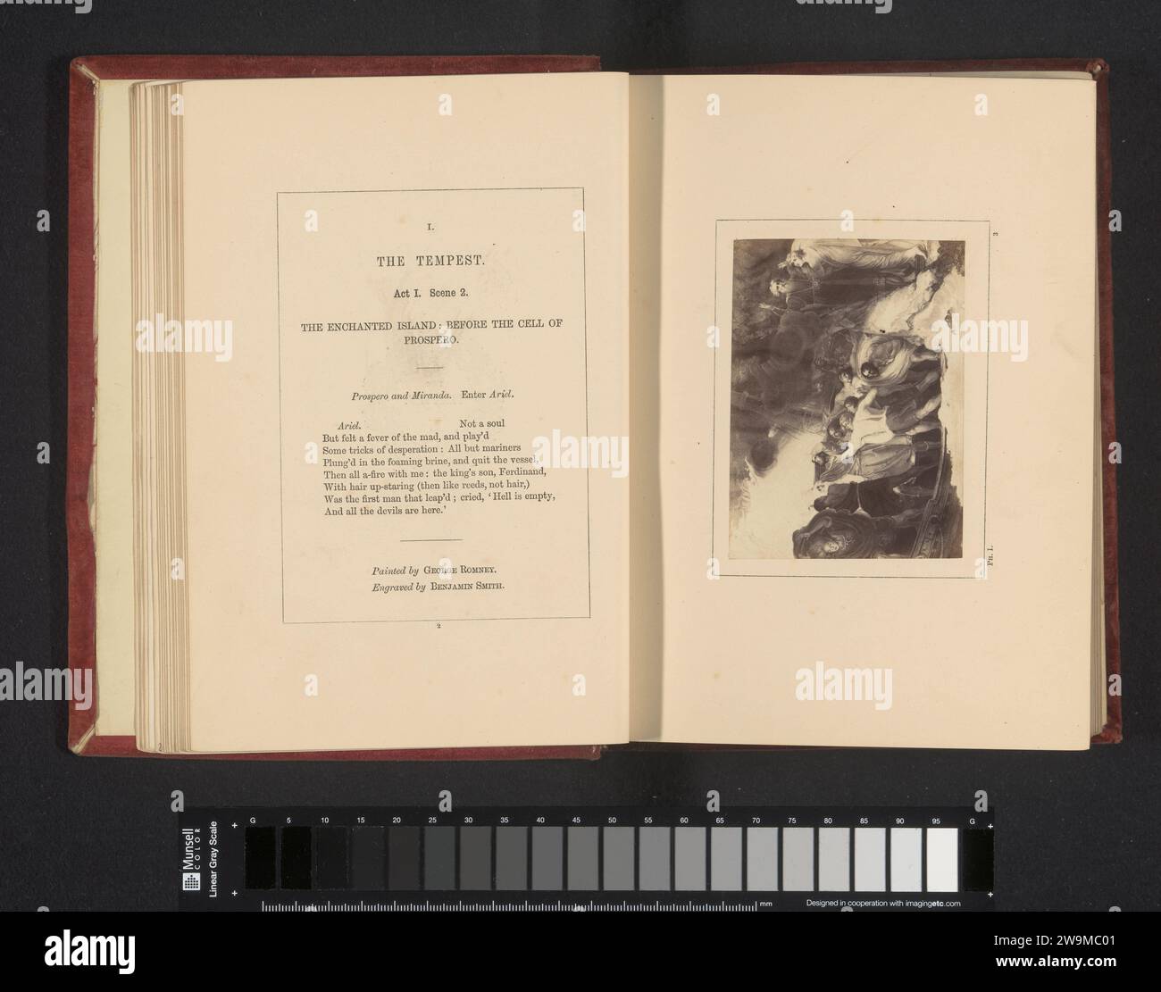 Production photographique d'une estampe à une peinture de George Romney ...