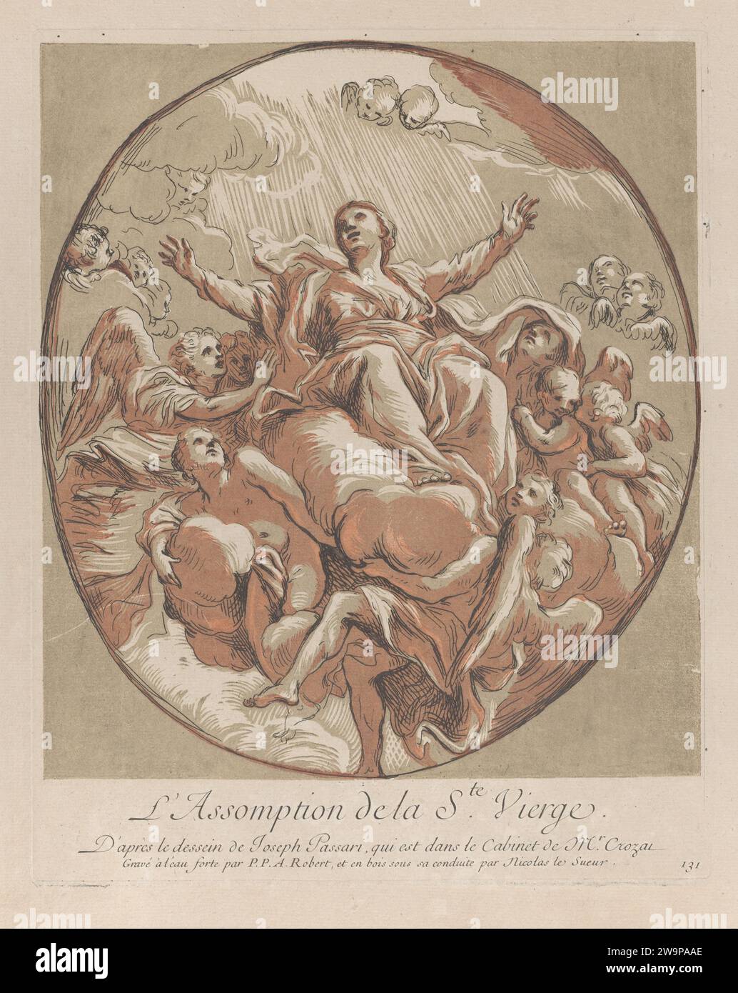 Assomption of the Virgin ; extrait de 'Recueil d'estampes d'apres les plus beaux tableaux et d ...