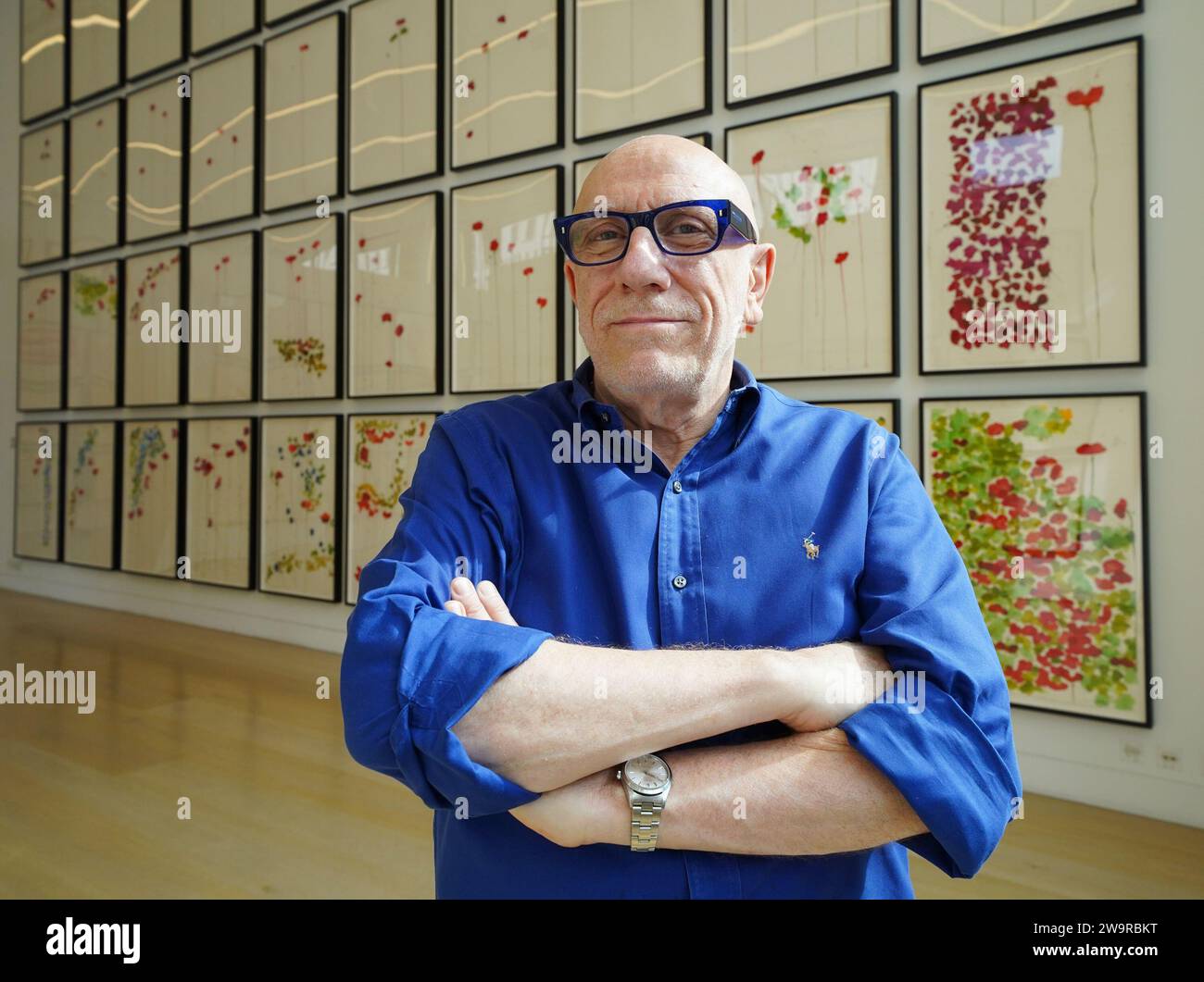 Photo de dossier datée du 05/08/21 de l'artiste en vitrail Brian Clarke ...