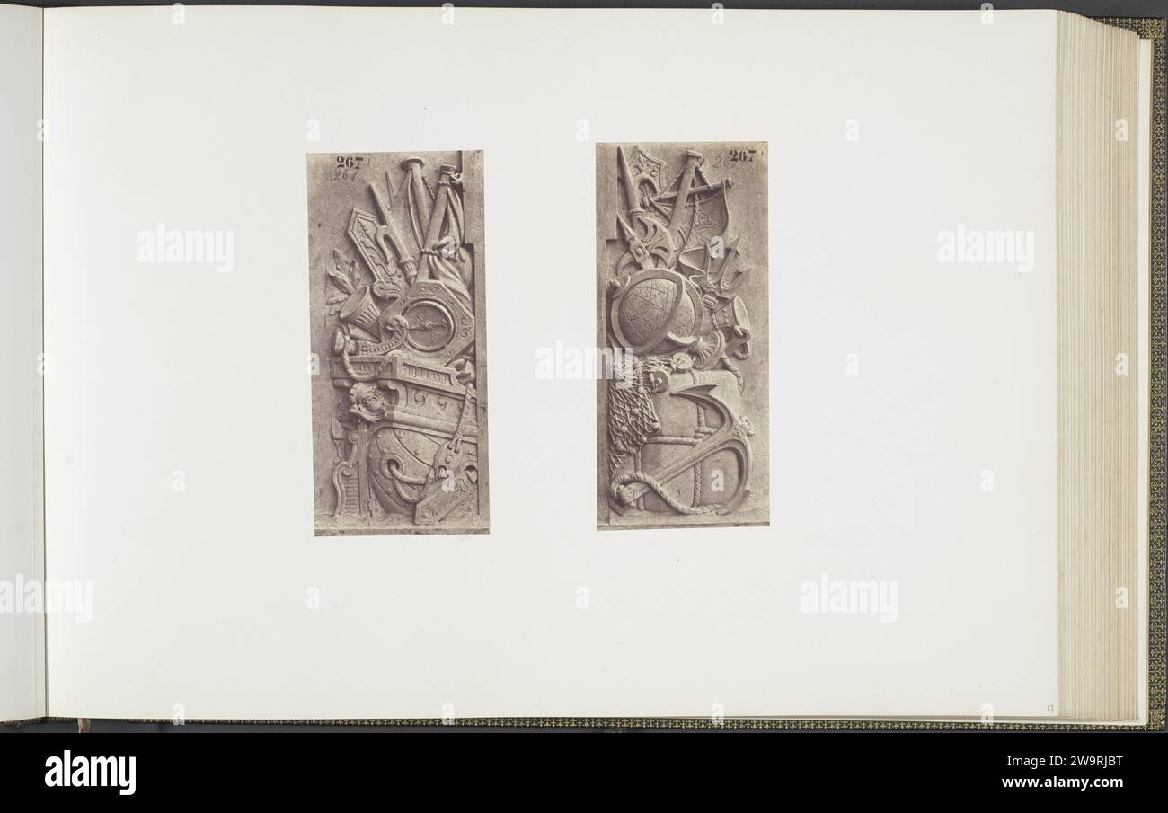 GIPS modèles pour sculptures sur le Palais du Louvre : à gauche ...