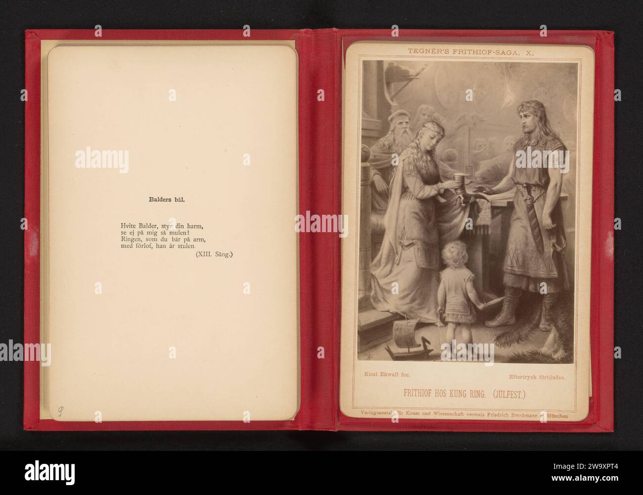 Production photographique d'une peinture, représentant Frithiof ...