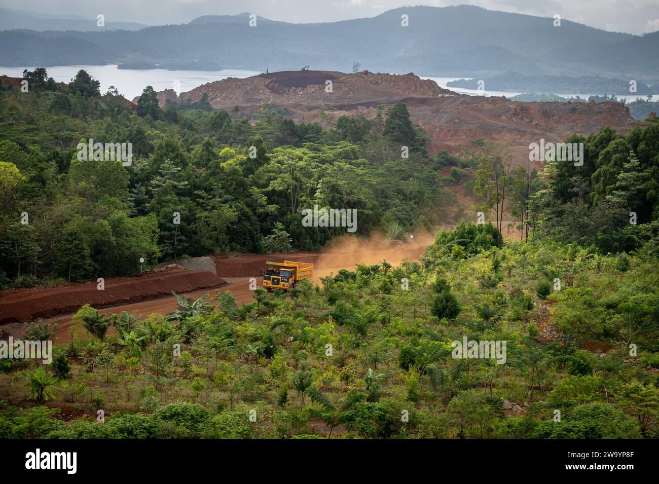 Soroako, Indonésie. 28 juillet 2023. Le camion électrique exploité par ...