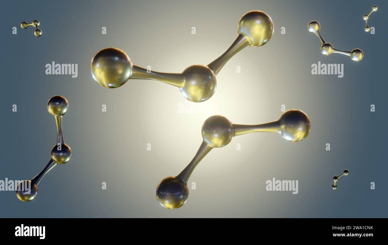 H2o molecules 3d Banque de photographies et d’images à haute résolution ...
