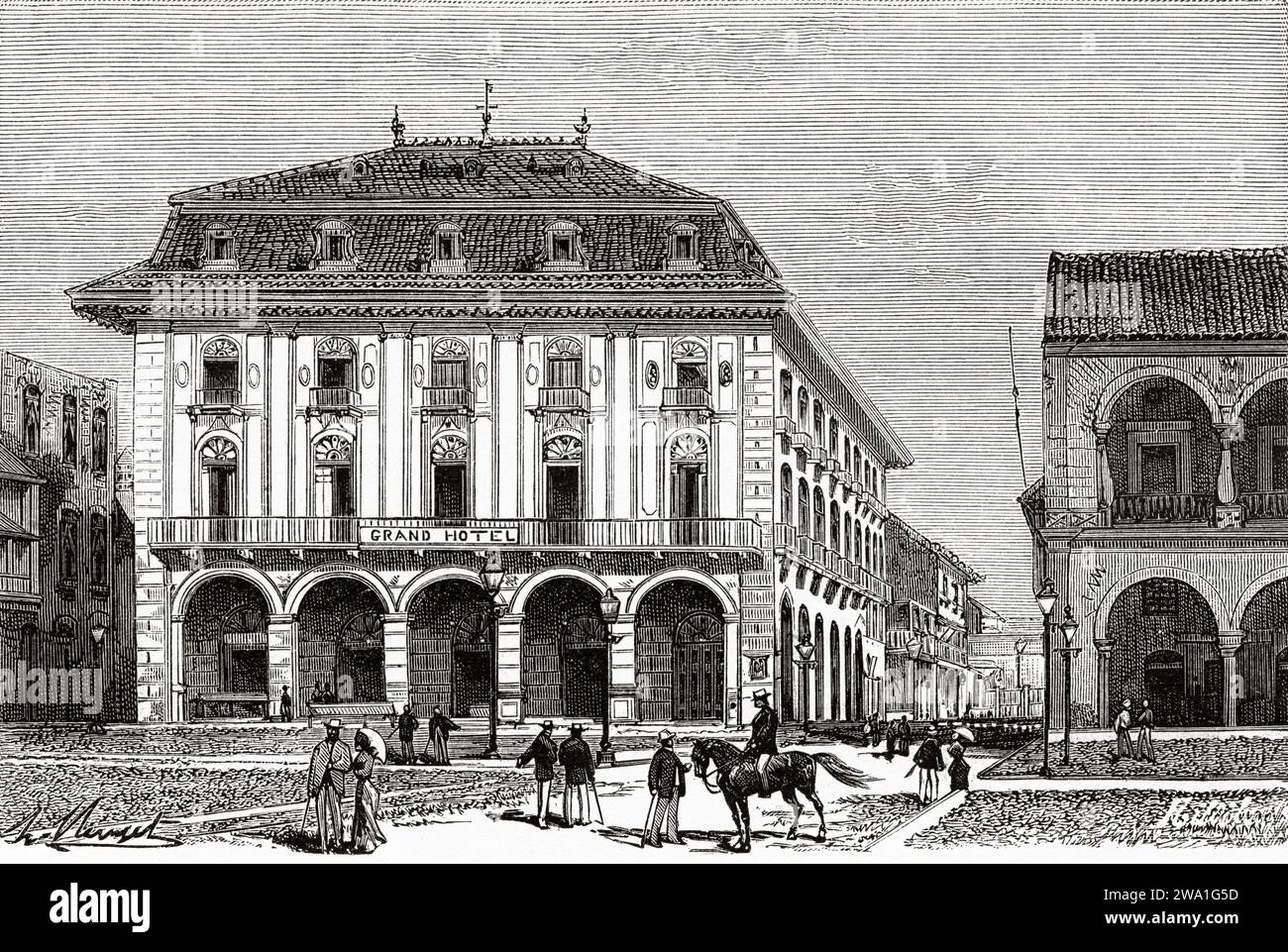 Le Grand Hôtel dans la ville de Panama, République du Panama. Amérique ...