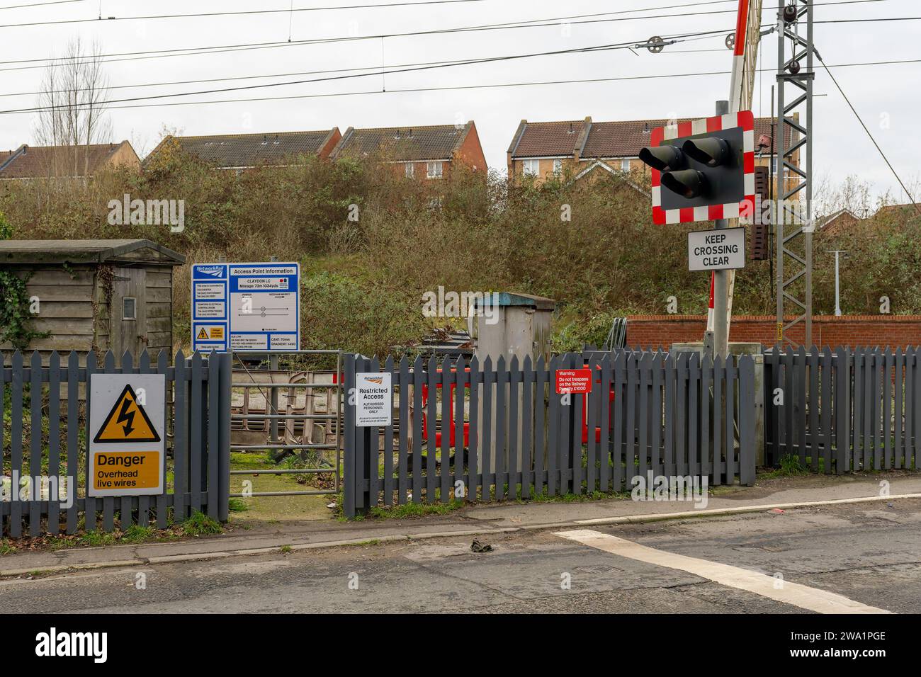 Network rail level crossing Banque de photographies et d’images à haute ...