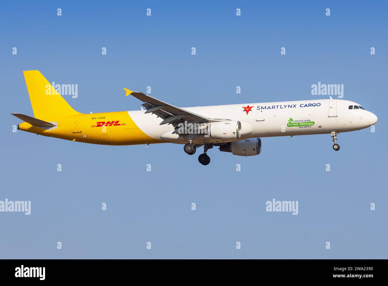 Athen, Grèce - 28 août 2023 : Smartlynx A321 Cargo approche de l ...
