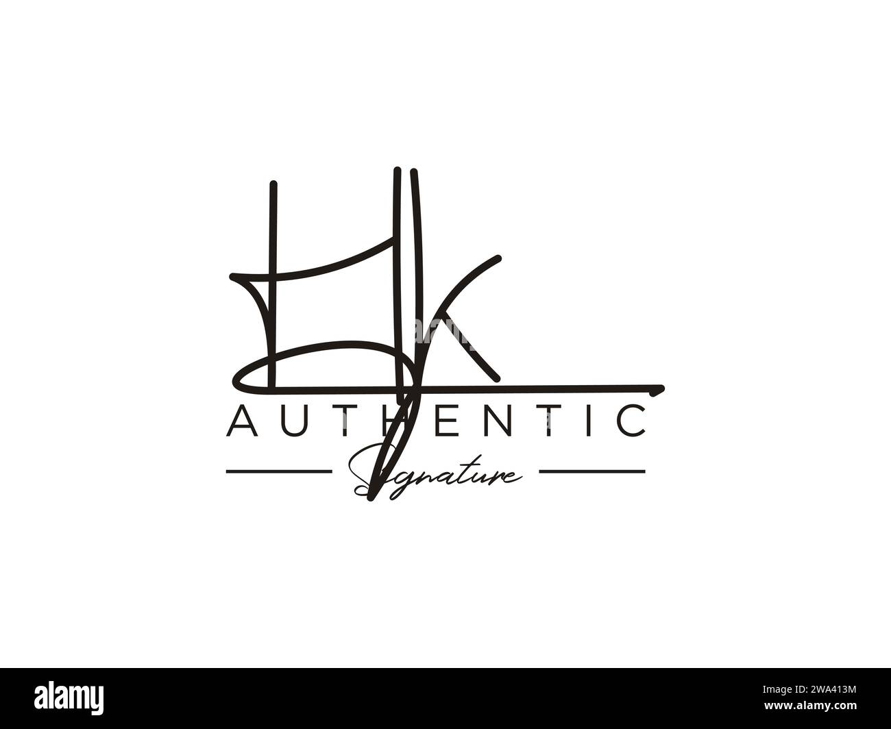 Signature hk Banque de photographies et d’images à haute résolution - Alamy