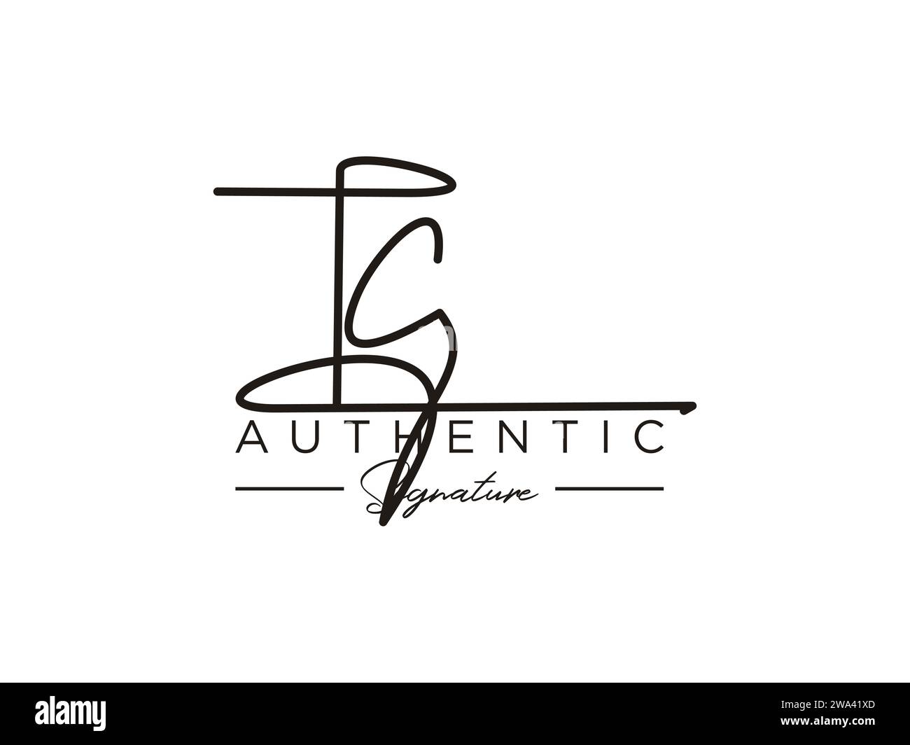 Signature tc Banque de photographies et d’images à haute résolution - Alamy