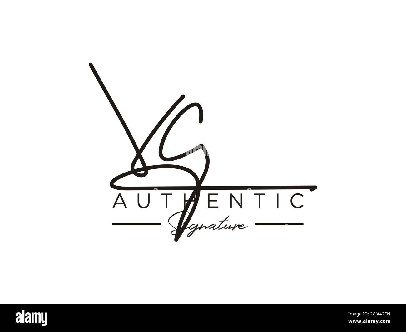 Signature vc Banque de photographies et d’images à haute résolution - Alamy