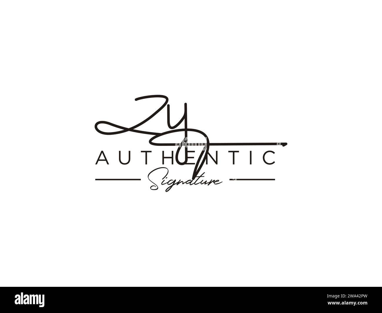 Signature zy Banque de photographies et d’images à haute résolution - Alamy
