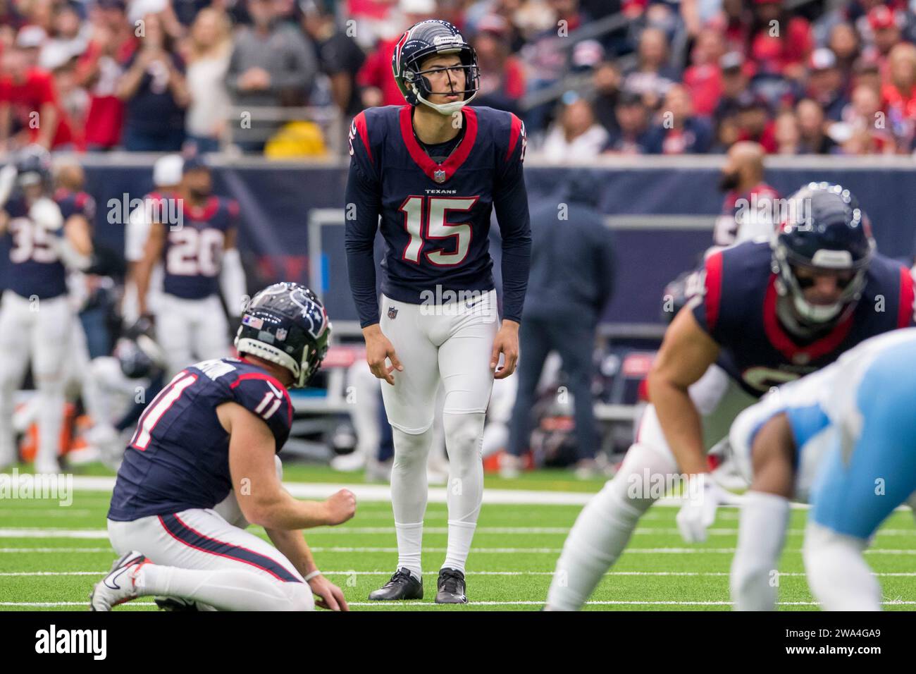31 décembre 2023 : les Texans de Houston placent le kicker Ka'imi ...