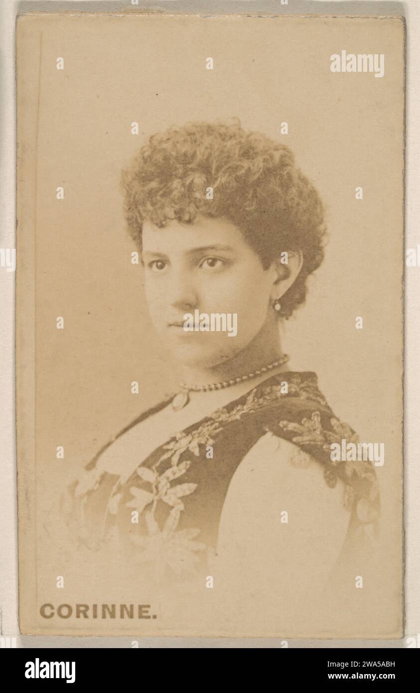 Miss Corinne, de la série Actresses (N246), Type 1, publié par Kinney ...
