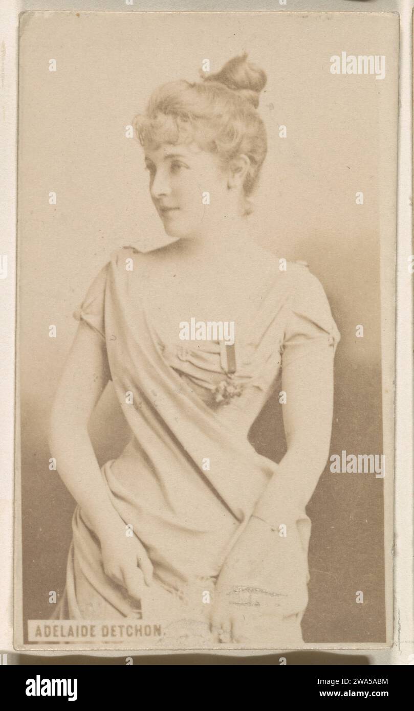 Adelaide Detchon, de la série Actresses (N246), Type 1, publié par ...